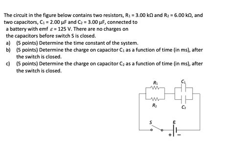 solved the circuit in the figure below contains two