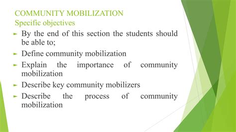 Solution Community Mobilization Pptx Studypool