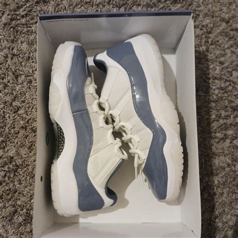Jordan 11s Retro Low Diffused Blues Size 9 Depop