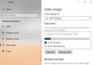 How To Set Data Limit For WiFi And Ethernet In Windows TechCult