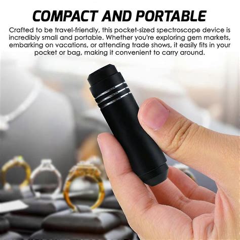 Handheld Diffraction Spectrometerpocket Grating Gem Spectrometer In