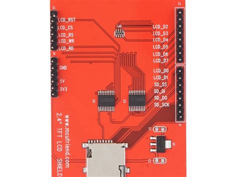 2 4 Inch Tft Lcd Touch Display Shield For Arduino Uno With Onboard