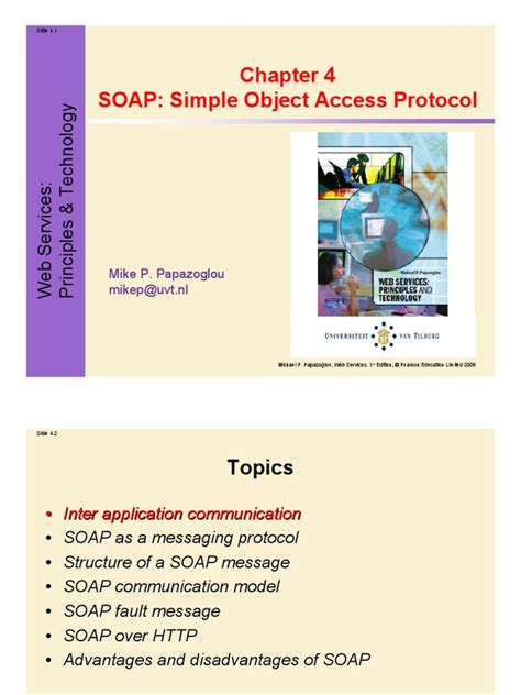 Soap Simple Object Access Protocol Mike P Papazoglou Mikepuvt Nl
