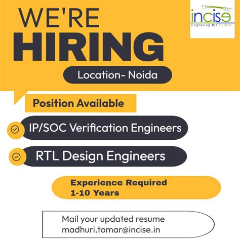 Madhuri Tomar On Linkedin Noida Hiring Ipverification Socverification Rtldesign Noidajobs