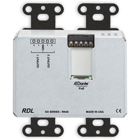 Rdl 4 X 2 Wall Mounted Bi Directional Mic Line Dante Ddb Rn40
