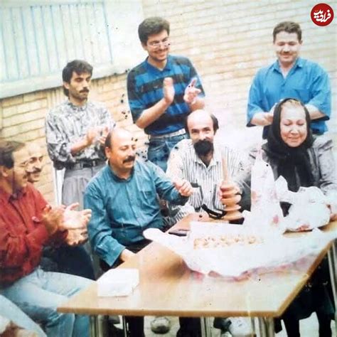 عکس جمیله شیخی و اکبر خواجویی در پشت صحنه سریال پدرسالار؛ سال 71