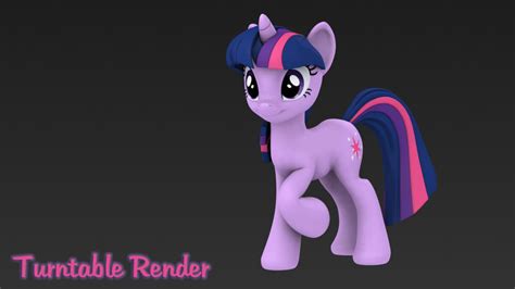 Twilight Sparkle 3d Turntable Render By Hashbro On Deviantart