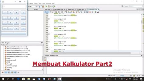 membuat kalkulator java dengan netbean part2 youtube