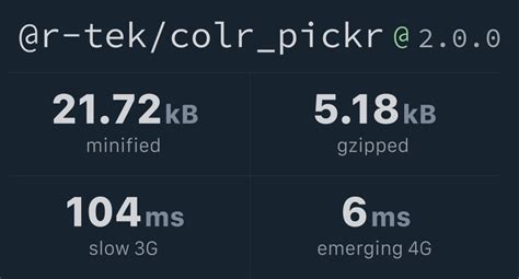 R Tekcolrpickr V200 Bundlephobia