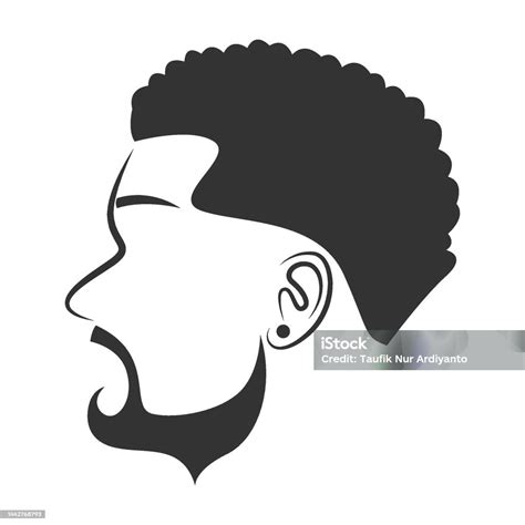 Mens Hairstyle Icon Design Illustration Stock Illustration Download Image Now Adult Adults