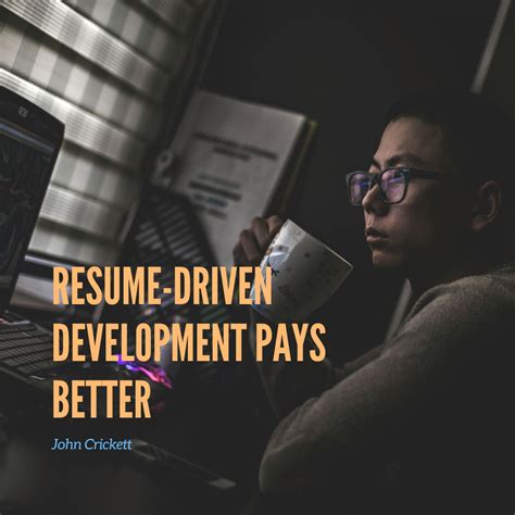 Resume Driven Development Pays Better But Its Holding The Industry Back And Its Too Late To
