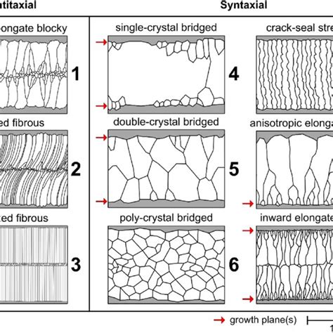 Vein Morphologies Sorted Into 9 Types Where Types 1 3 Are Antitaxial Download Scientific