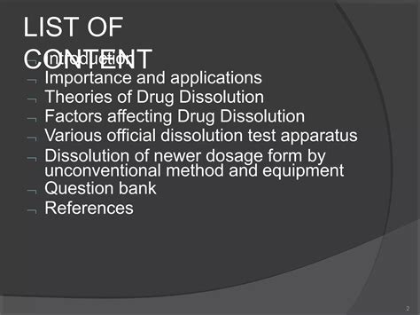 Dissolution Parameters And Its Apparatus Pptx