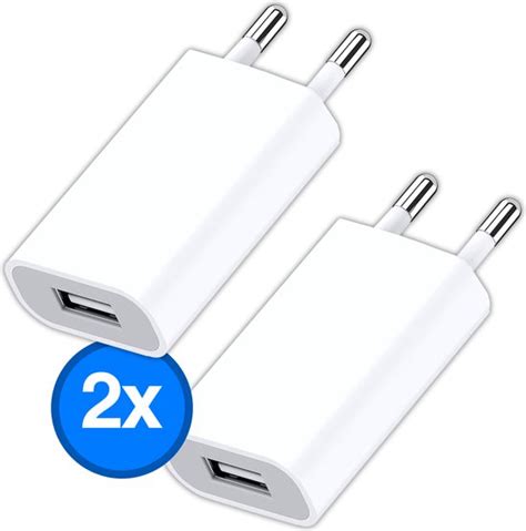 Duo Pack USB Adapter Stekker Universele Oplader Betrouwbare Universele Adapter Bol