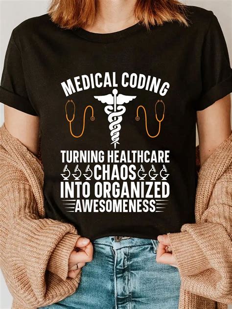100 Cotton Casual Tshirt Medical Coding Specialist Medical Billing Medical Coder T Shirt