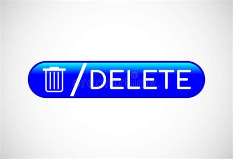 Delete Button Trash Can Bin Symbol Delete Web Icon Vector