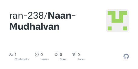 Github Ran 238naan Mudhalvan