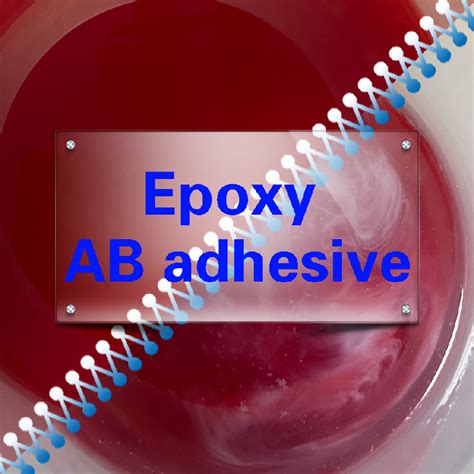 에폭시 Ab 접착제 A와 B 접착제의 혼합 Smida