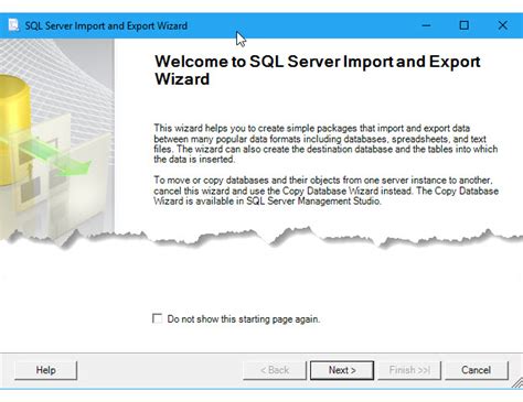 Get Started With This Simple Example Of The Import And Export Wizard Sql Server Integration