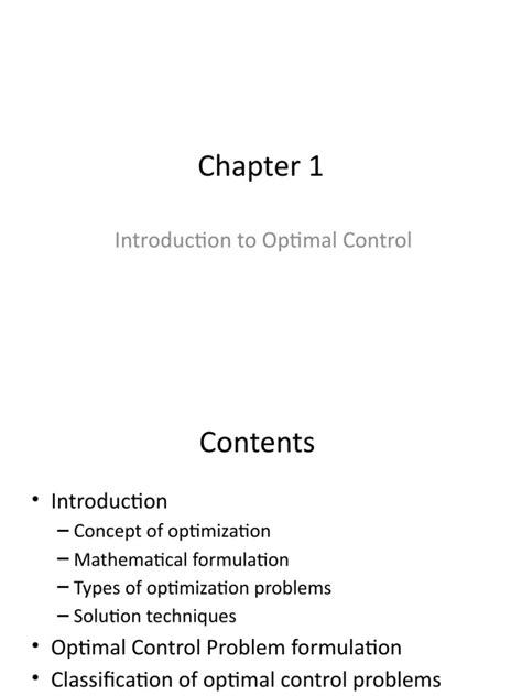 Optimal Control Pdf Mathematical Optimization Optimal Control