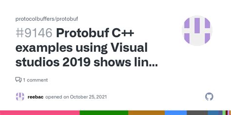Protobuf C Examples Using Visual Studios Shows Link Issues Issue