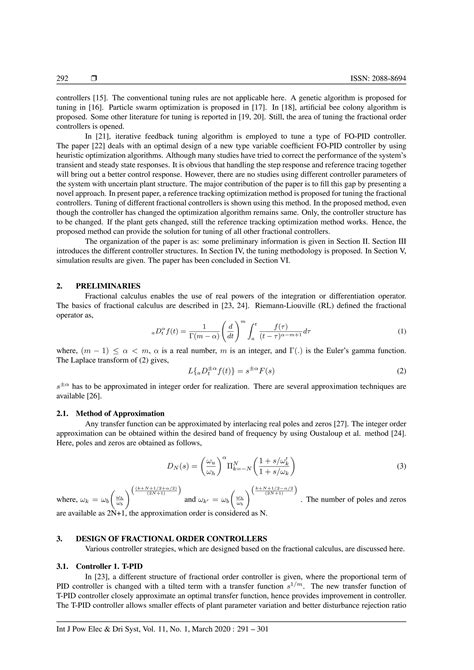 Design Of Fractional Order Controllers Using Constrained Optimization