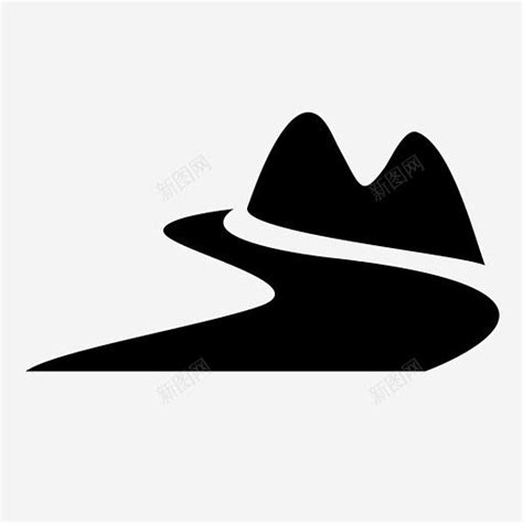 山路河流小径图标 标志 Ui图标 设计图片 免费下载 页面网页 平面电商 创意素材