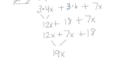 Simplifying Expressions Using Distributive Property YouTube