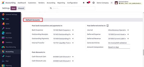 Chart Of Account In Odoo 17 Odoo Configuration