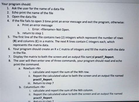 solved your program should 1 ask the user for the name of