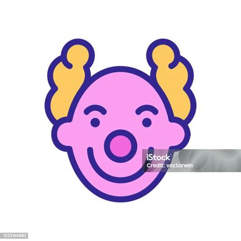 헤어 아이콘 벡터 개요 일러스트의 곱슬 머리와 서커스 문자 감정에 대한 스톡 벡터 아트 및 기타 이미지 감정 미소 배우 Istock