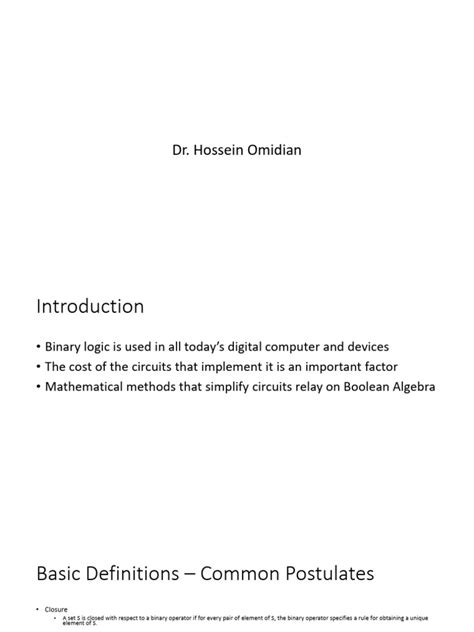 2 Boolean Algebra And Logic Gates Pdf Boolean Algebra Teaching