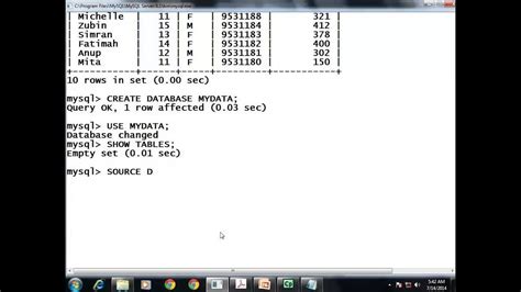Mysql How To Run Script File In Mysql Sql File Youtube