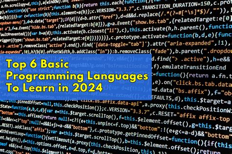 Top 6 Basic Programming Languages To Learn In 2024