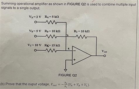 Solved C Analyze The Output Voltage Vout And Find The Chegg