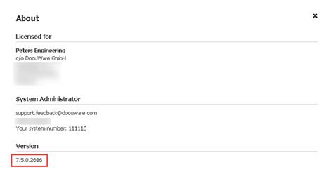 What Version Of Docuware Is Installed · Docuware Support Portal