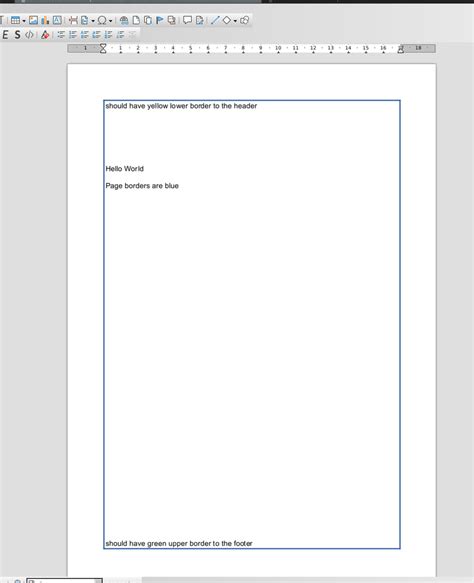Libreoffice Writer Forgets Color Background In Header After Save