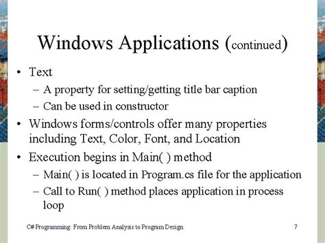 8 Introduction To Windows Programming C Programming From