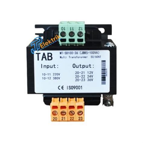 Jual Trafo Step Down 100va 36v 24v 12v Multi Transformer Mt Sd100 36