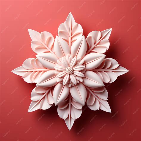 Premium Ai Image Beautiful Pastel Color Snowflake Background