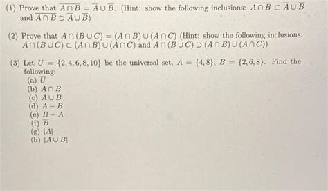 Solved Prove that AB AˉBˉ Hint show the following Chegg com