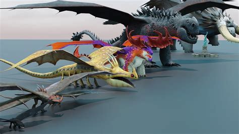 How Big Are Your Favorite Dragons Httyd Size Comparison Youtube