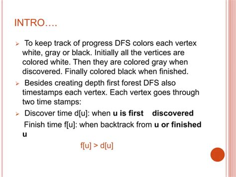 Depth First Search [dfs] Pptx