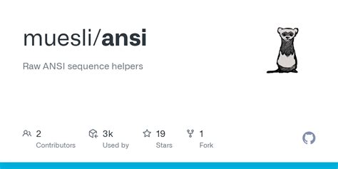 Github Muesliansi Raw Ansi Sequence Helpers