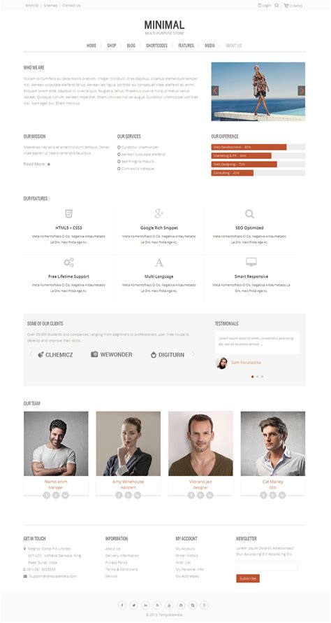 Minimal Multi Purpose Woocommerce Theme By Templatemela Themeforest