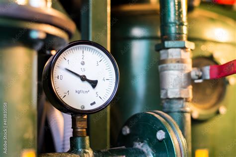 The Manometer A Device For Determining The Pressure In Production Stock Photo Adobe Stock