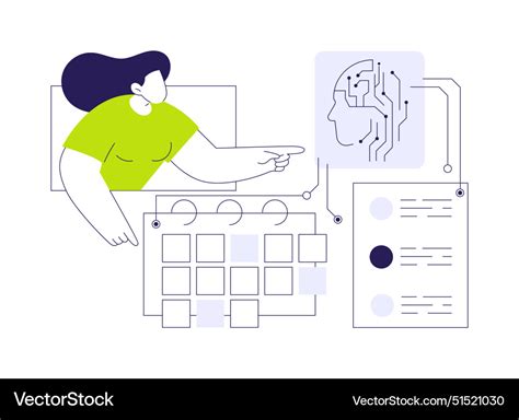 Ai Streamlined Sales Appointment Support Abstract Vector Image