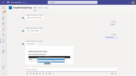 Microsoft Teams Bot In Nodejs Code Samples Microsoft Learn