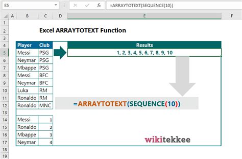 Excel Arraytotext Function 6 Examples Wikitekkee