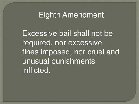 Ppt Bill Of Rights Eighth Amendment Powerpoint Presentation Free